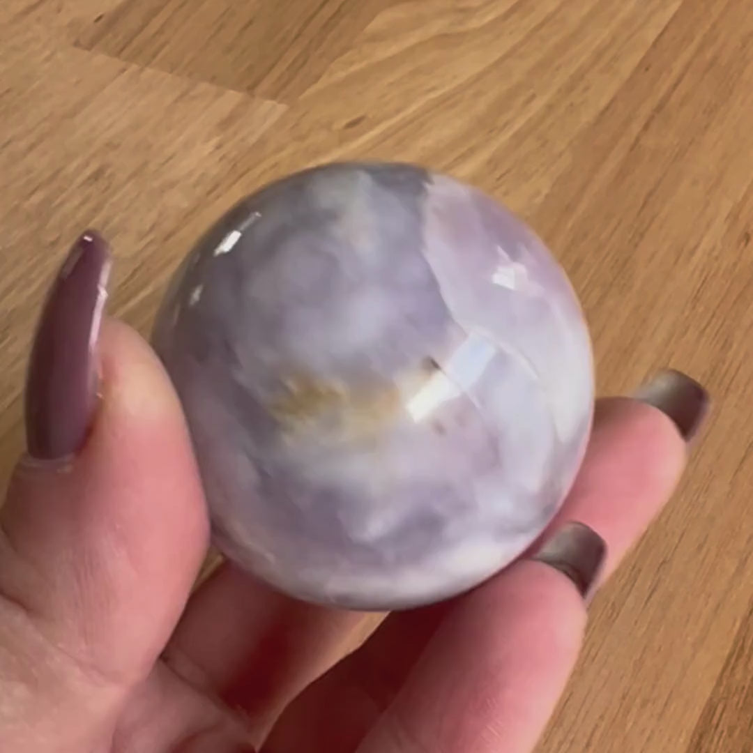 Purple Chalcedony Sphere 01 – Evexia Blends